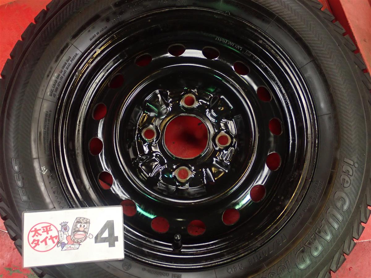 ウイングロード (y11)純正スチール〈フルホイールキャップ付〉w51404872 太平タイヤ